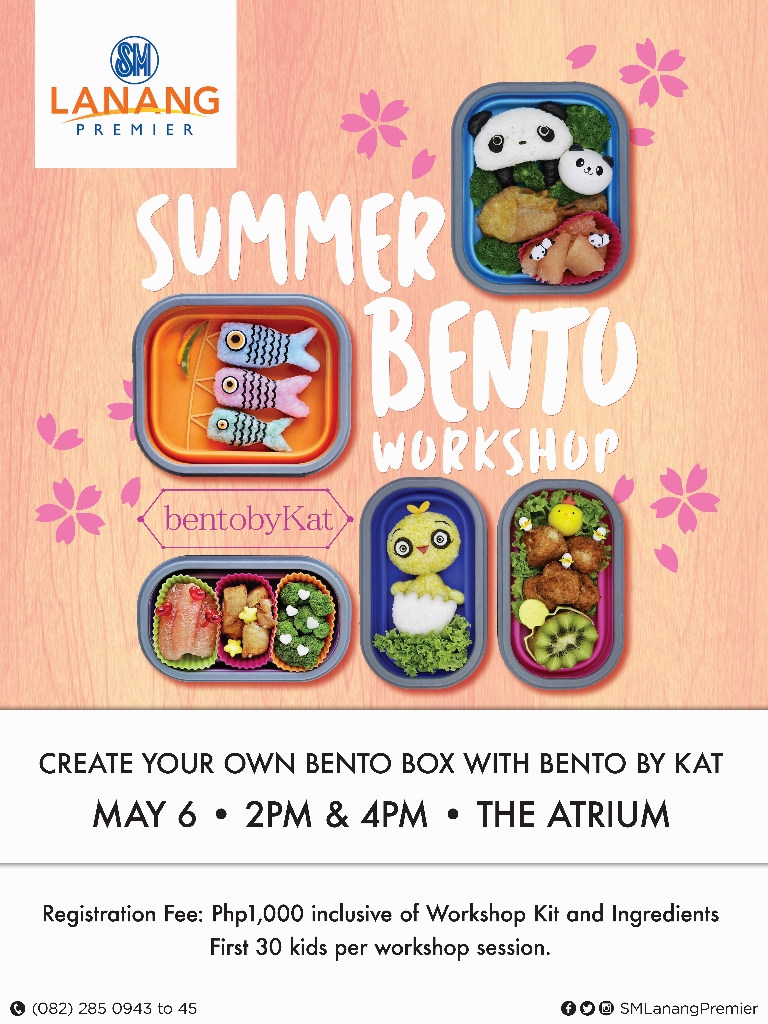 Bento Workshop at SM Lanang Premier on May 6- DAVAO LIFE