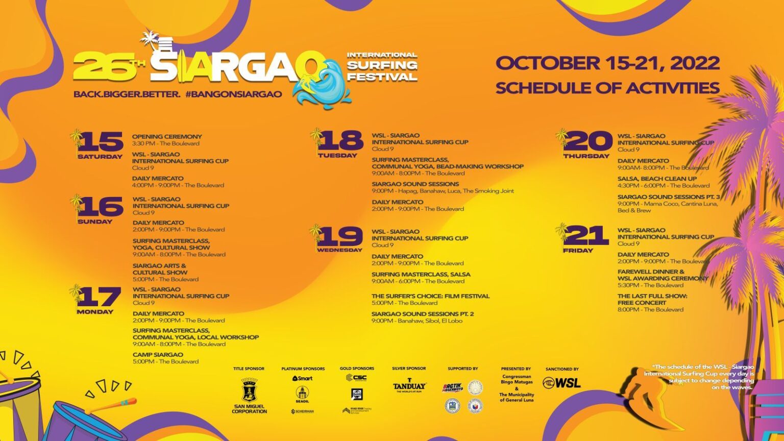 26th Siargao International Surfing Festival Returns After 2 Years To ...