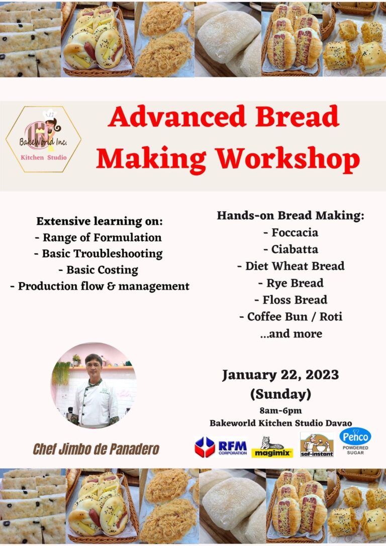 Advanced Bread Making Workshop by Chef Jimbo de Panadero - DAVAO LIFE