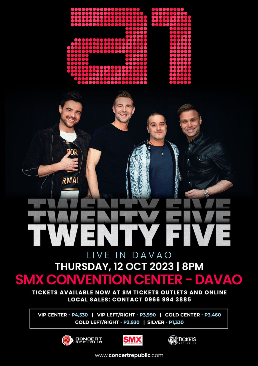 A1 Concert Twenty Five Live in Davao at SMX Convention Center in SM ...